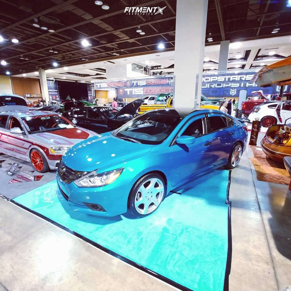 2017 Nissan Altima S with 20x9 MRR Vp3 and Falken 245x35 on Air ...