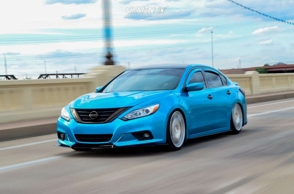 2017 Nissan Altima S with 20x9 MRR Vp3 and Falken 245x35 on Air ...