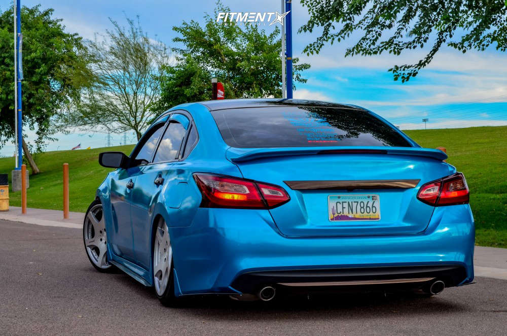 2017 Nissan Altima S with 20x9 MRR Vp3 and Falken 245x35 on Air ...