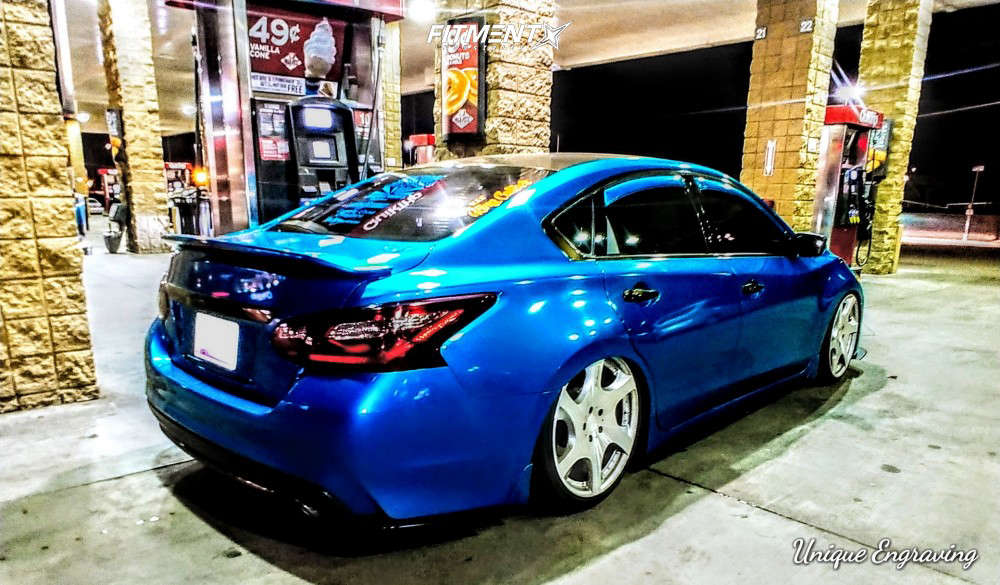 2017 Nissan Altima S with 20x9 MRR Vp3 and Falken 245x35 on Air ...