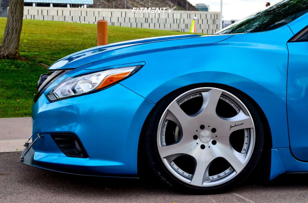 2017 Nissan Altima S with 20x9 MRR Vp3 and Falken 245x35 on Air ...
