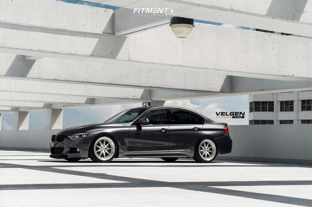 2016 BMW 340i Base with 19x9 Velgen SL-9 and Hankook 255x35 on Lowering ...