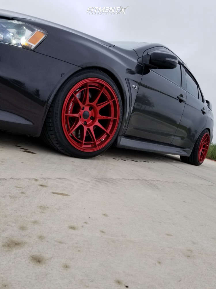 2015 Mitsubishi Lancer Evolution GSR with 18x10.5 ESR Sr13 and Hankook ...