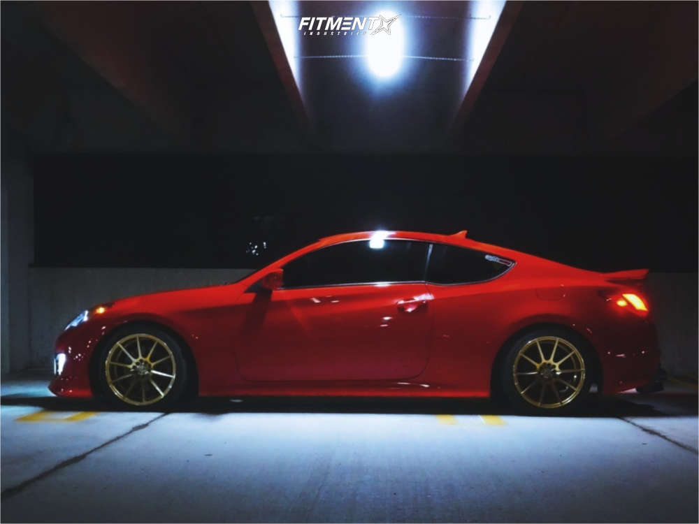 2012 Hyundai Genesis Coupe 2.0T with 18x9.5 F1R F17 and Hankook 245x35 ...
