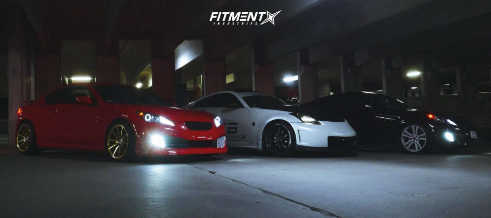 2012 Hyundai Genesis Coupe 2.0T with 18x9.5 F1R F17 and Hankook 245x35 ...