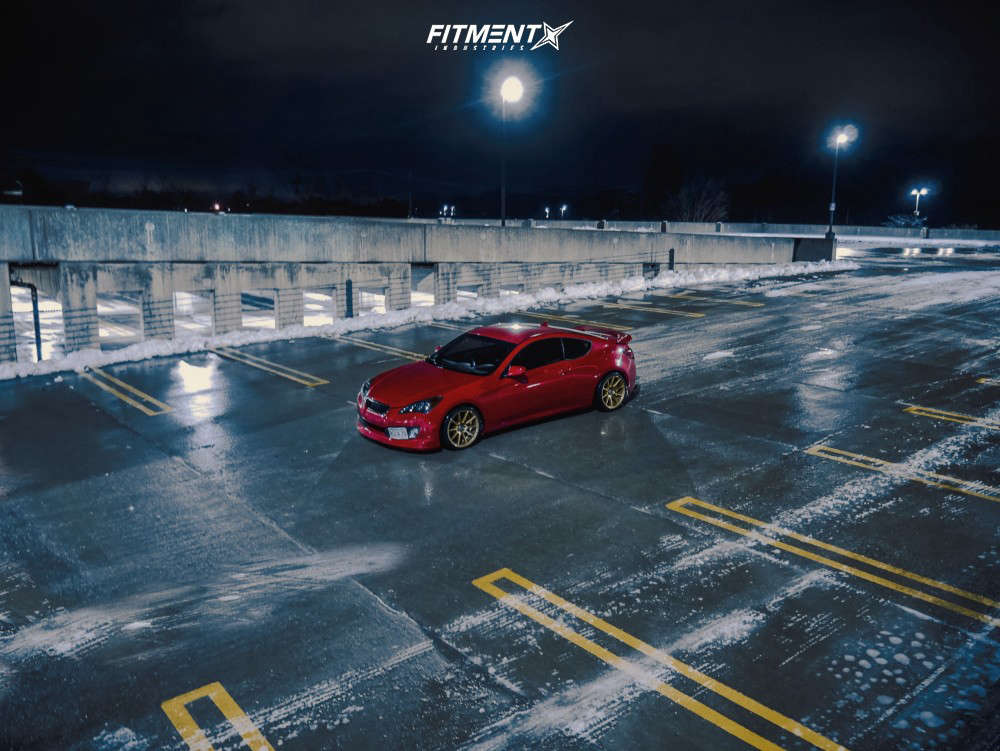 2012 Hyundai Genesis Coupe 2.0T with 18x9.5 F1R F17 and Hankook 245x35 ...