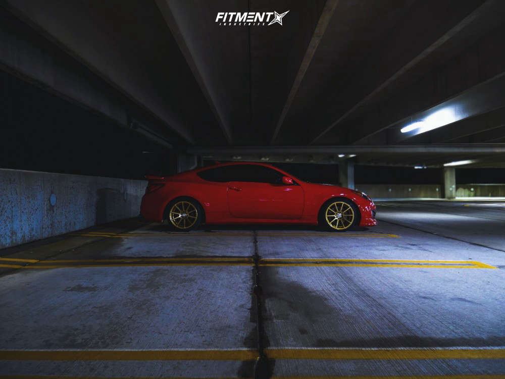 2012 Hyundai Genesis Coupe 2.0T with 18x9.5 F1R F17 and Hankook 245x35 ...
