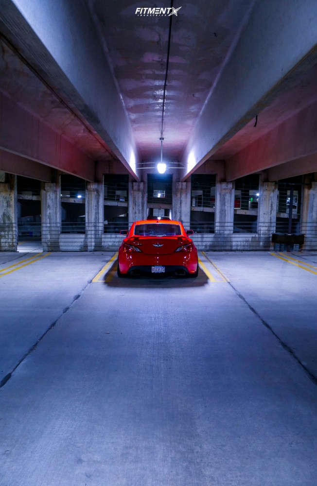 2012 Hyundai Genesis Coupe 2.0T with 18x9.5 F1R F17 and Hankook 245x35 ...