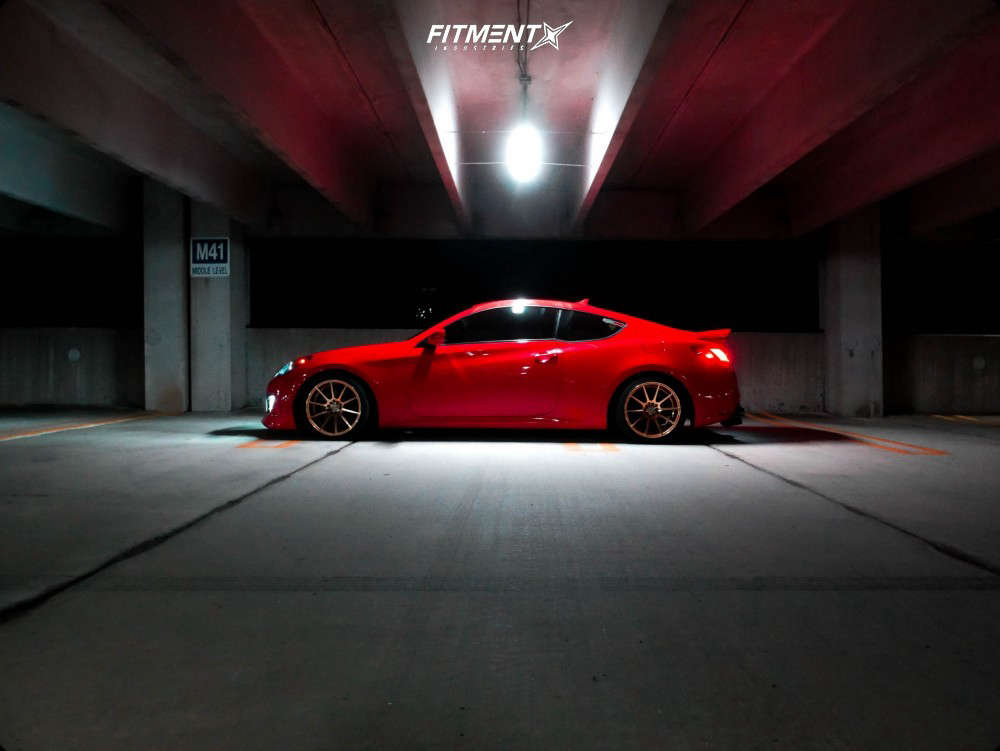 2012 Hyundai Genesis Coupe 2.0T with 18x9.5 F1R F17 and Hankook 245x35 ...