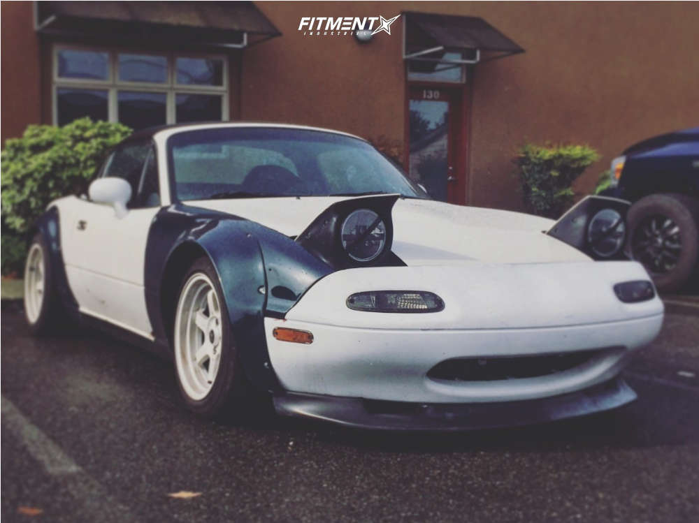 1992 Mazda Miata Base with 16x9.5 Rota Grid-V and Federal 265x45 on ...