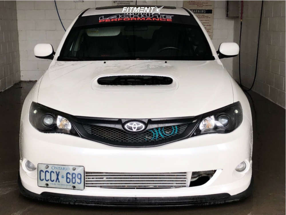 2009 Subaru WRX Base with 18x9 Fast Wheels Attack and Dunlop 225x40 on ...