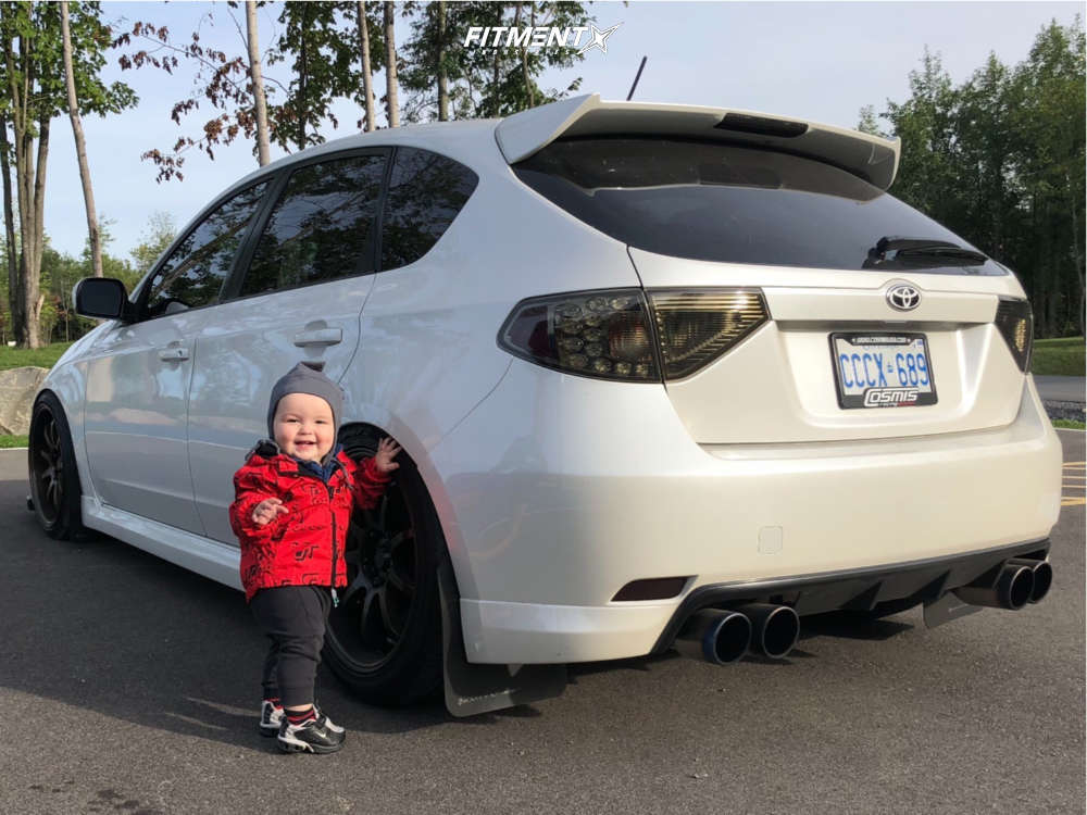 2009 Subaru WRX Base with 18x9 Fast Wheels Attack and Dunlop 225x40 on ...