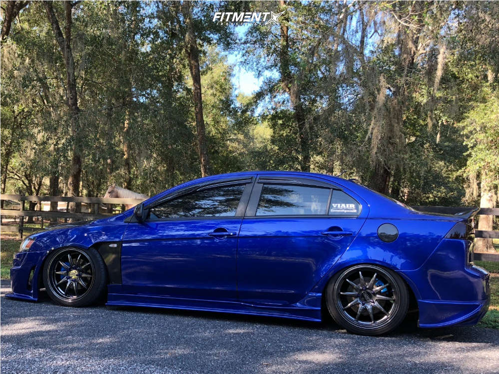 2008 Mitsubishi Lancer GTS with 18x9 XXR 527d and Ironman 225x40 on Air ...