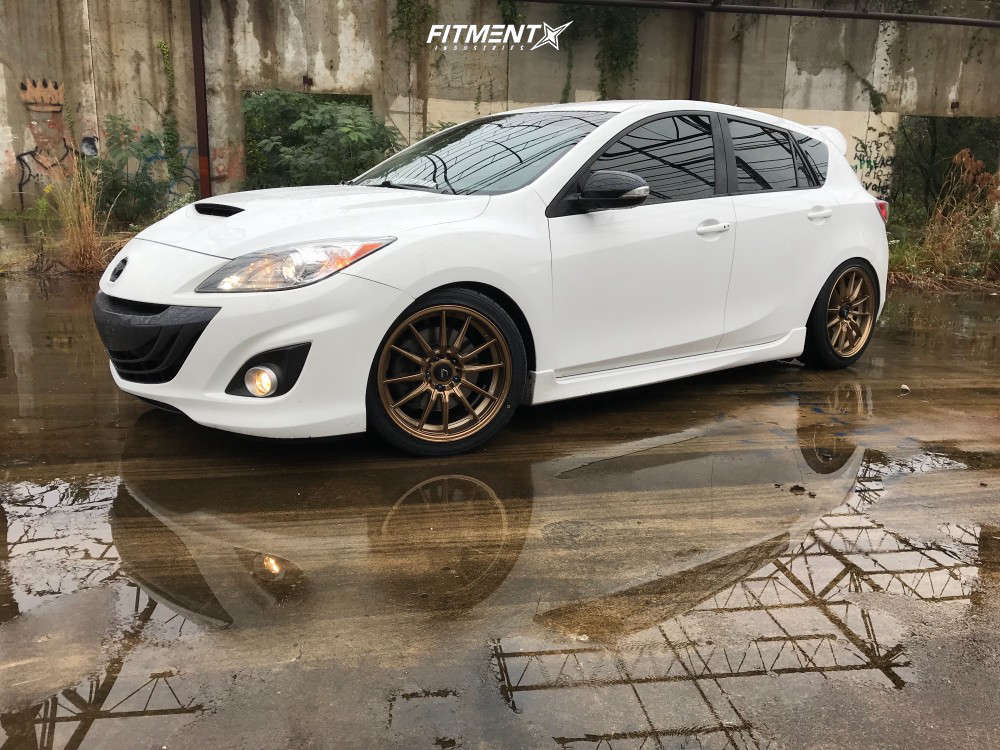 2013 Mazda MazdaSpeed3 Base with 18x8.5 Cosmis Racing R1 and Nitto 235x40 on Coilovers | 501118 ...