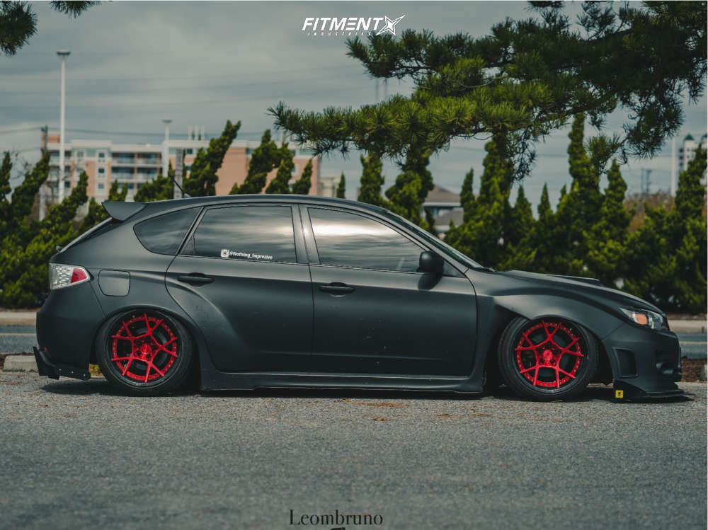 2011 Subaru WRX Base with 18x12 Rotiform Kps and Riken 275x35 on Air ...