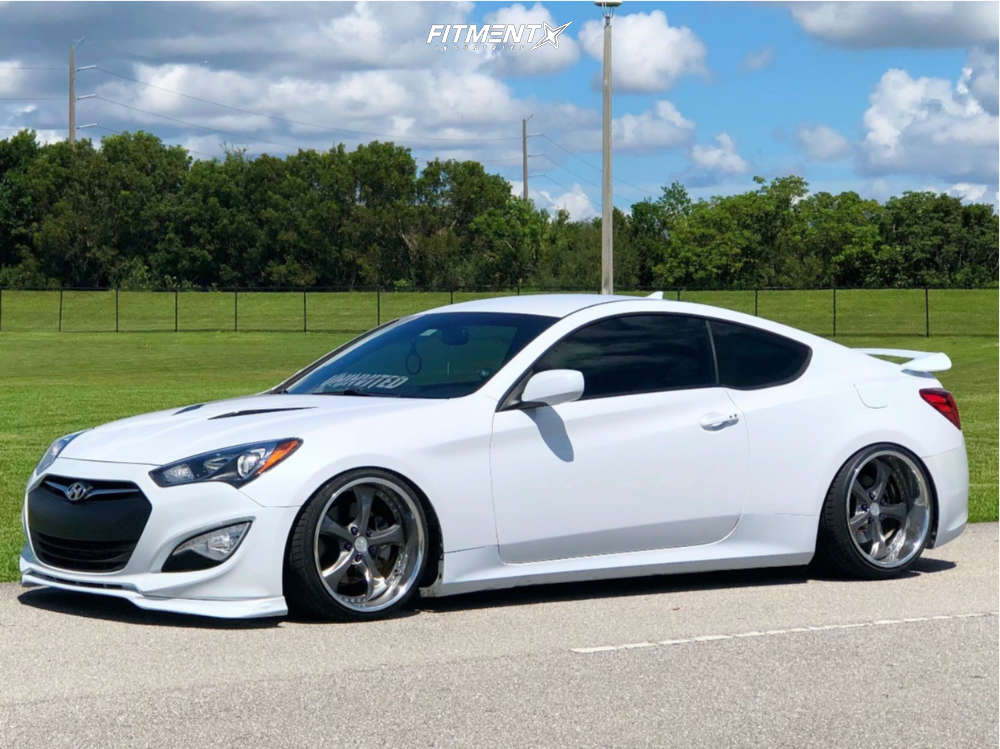 2014 Hyundai Genesis Coupe 2.0T with 19x9.5 Work VS KF and Achilles ...