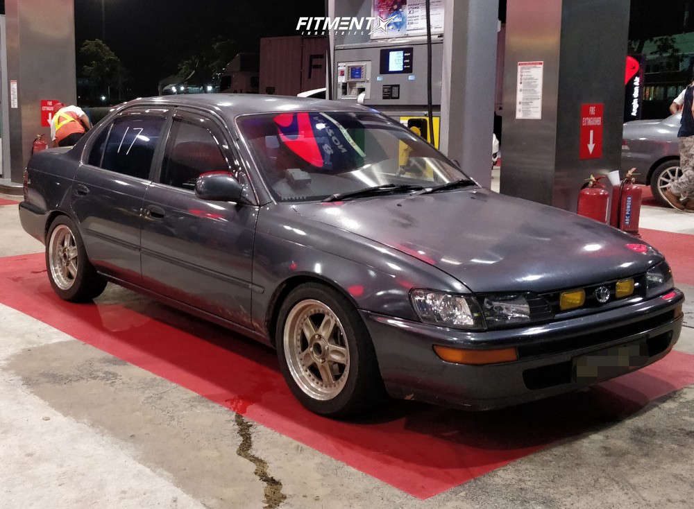 1991 Toyota Corolla Base with 15x7 Volk Cv Pro and Bridgestone 195x50 on Coilovers | 502225 ...