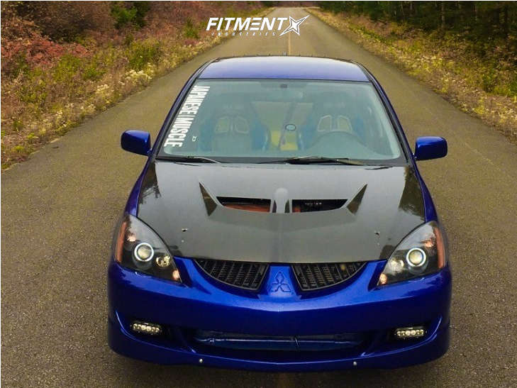 2005 Mitsubishi Lancer Ralliart with 17x7 XXR 521 and Firestone 215x45 ...