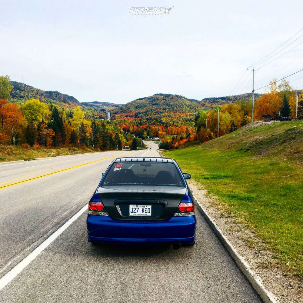 2005 Mitsubishi Lancer Ralliart with 17x7 XXR 521 and Firestone 215x45 ...