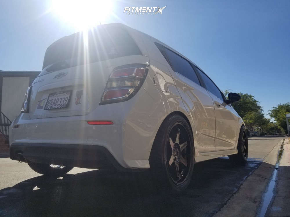 2017 Chevrolet Sonic RS with 18x8.5 ESR Sr07 and Achilles 235x40 on Coilovers | 504849 | Fitment ...