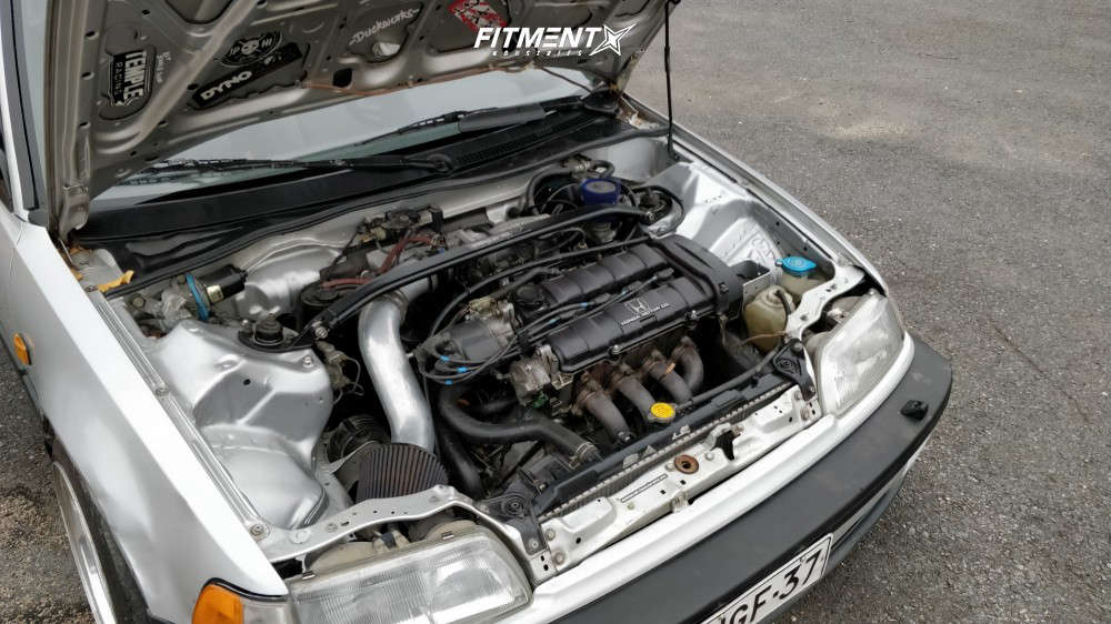 1989 Honda Civic DX with 15x8.5 OZ Racing Turbo and Nankang 165x50 on ...
