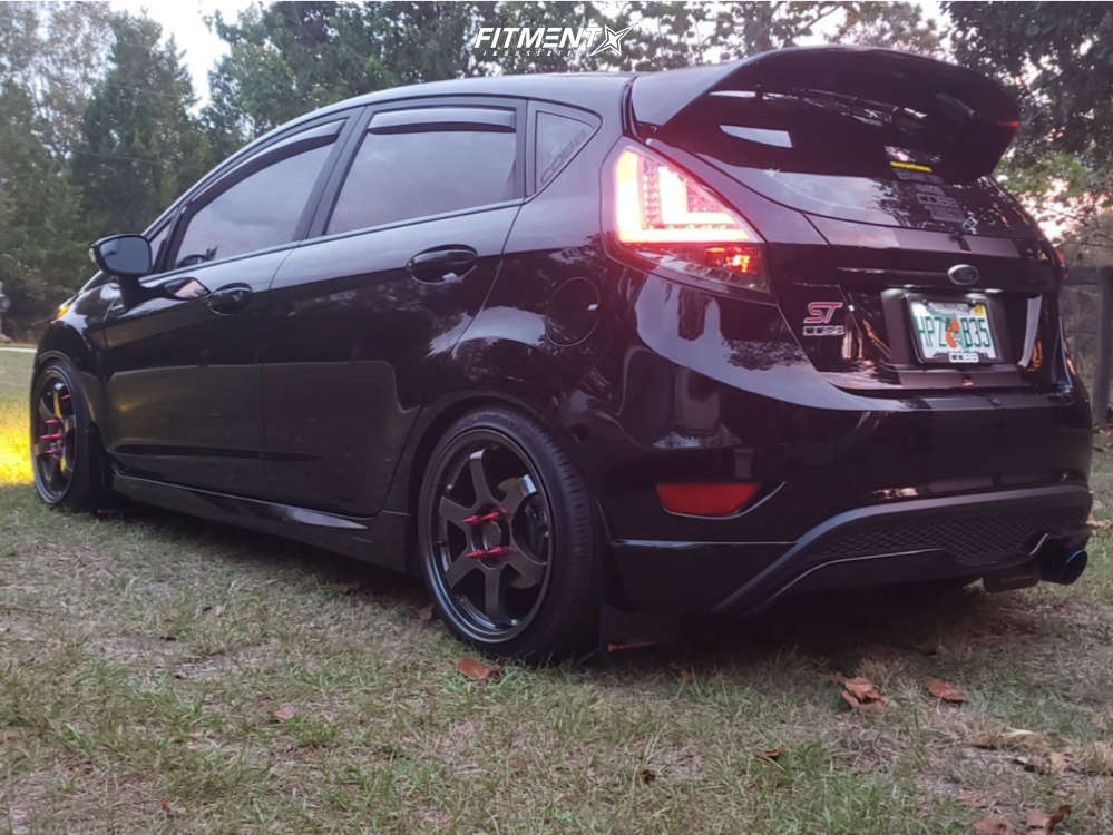 2016 Ford Fiesta ST with 17x8 Rota Grid and Hankook 205x40 on Lowering ...