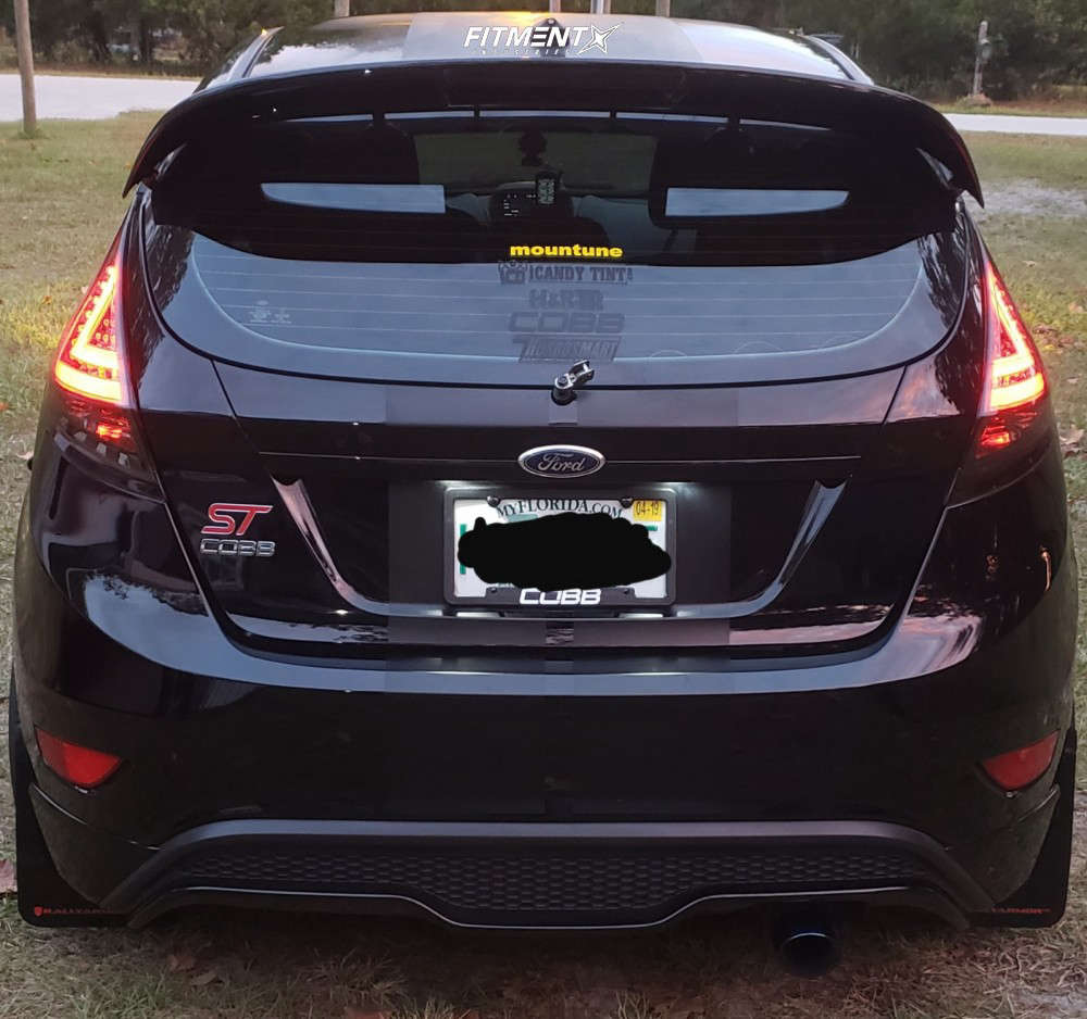 2016 Ford Fiesta ST with 17x8 Rota Grid and Hankook 205x40 on Lowering ...