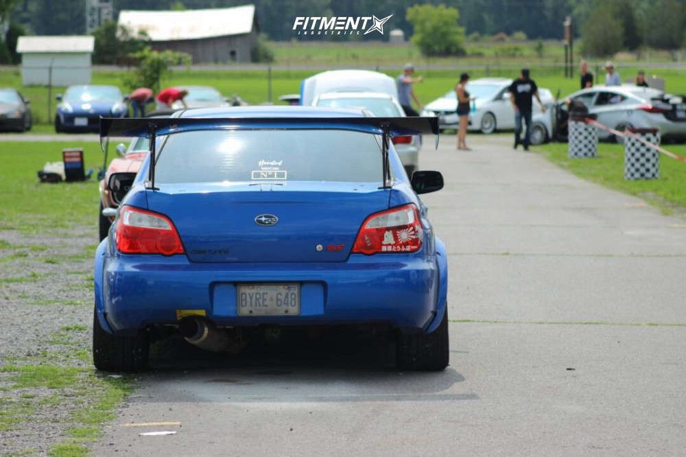 2004 Subaru WRX Base with 17x10 Enkei RPF1 and Bridgestone 255x40 on Coilovers | 505087 ...