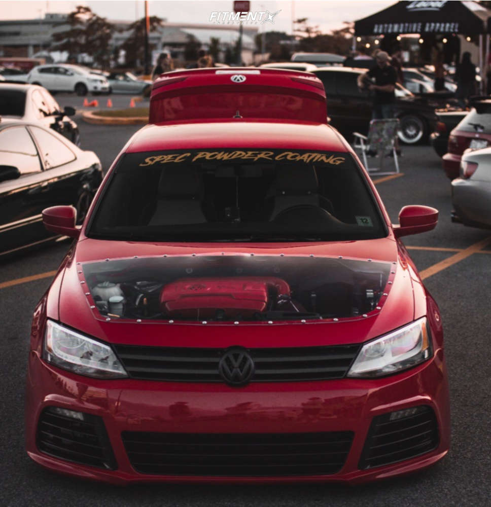 2016 Volkswagen Jetta Sport with 18x8.5 Rotiform Blq and Accelera ...