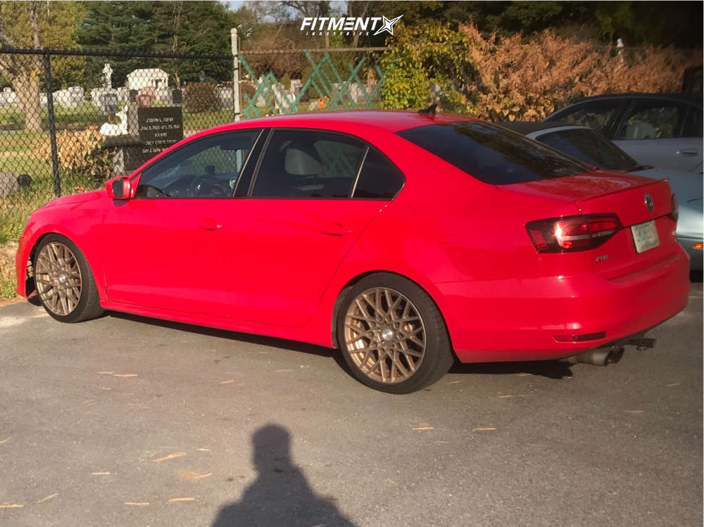 2016 Volkswagen Jetta Sport with 18x8.5 Rotiform Blq and Accelera ...