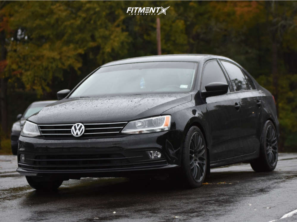 2015 Volkswagen Jetta SE with 18x8 MSR 45 and Firestone 225x40 on ...