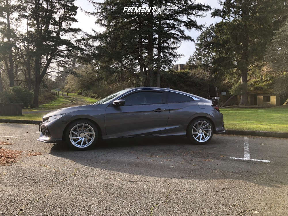 2018 Honda Civic Si with 18x9.5 F1R F29 and Sumitomo 245x40 on Stock ...