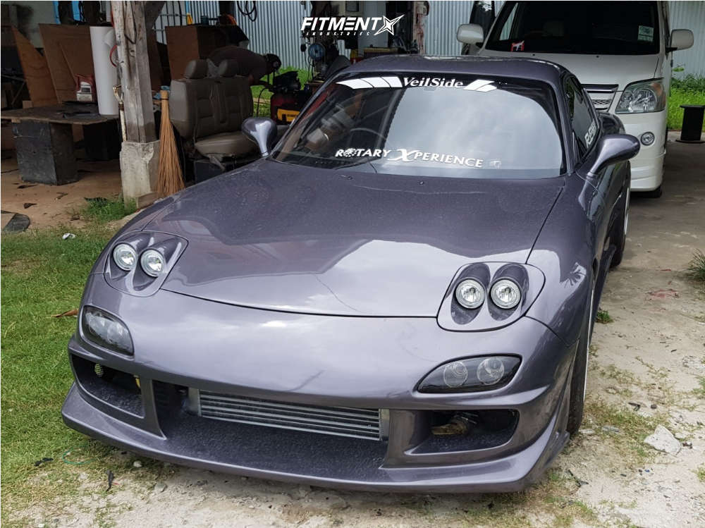 1993 Mazda RX-7 Base with 18x9.5 ESR Sr07 and Federal 235x40 on Coilovers | 510033 | Fitment ...
