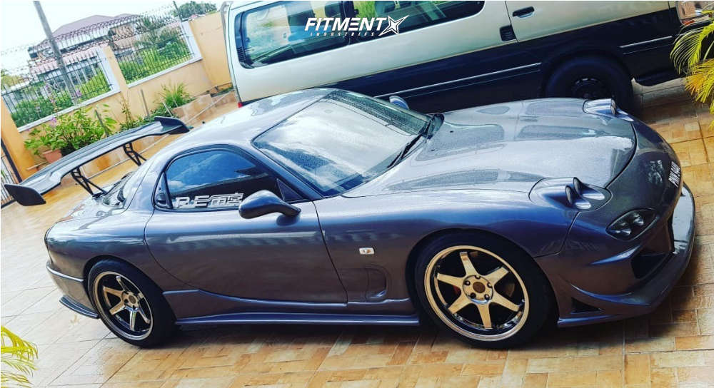 1993 Mazda RX-7 Base with 18x9.5 ESR Sr07 and Federal 235x40 on ...