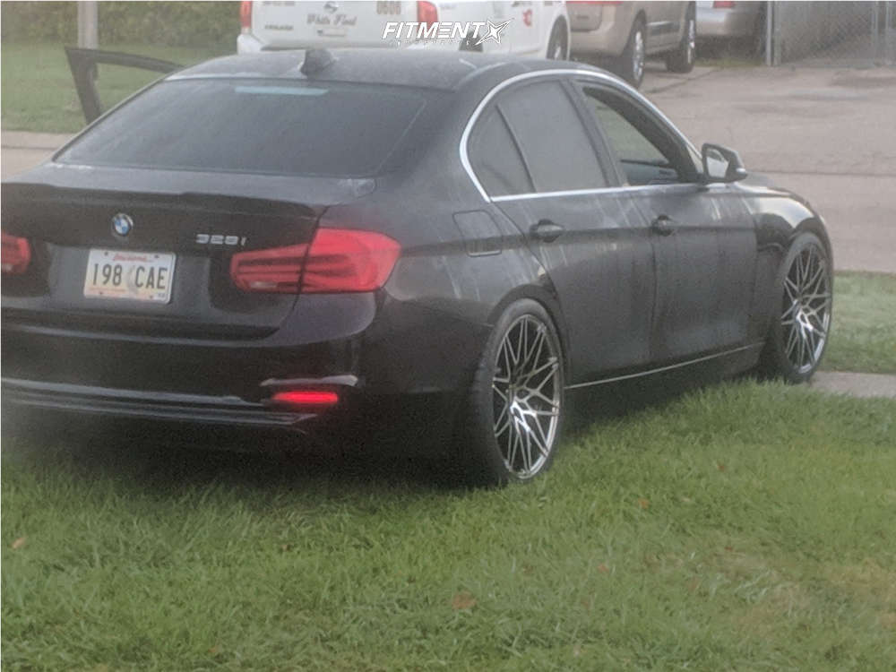 2016 BMW 328i Base with 19x8.5 VMR V801 and Michelin 235x35 on Lowering ...