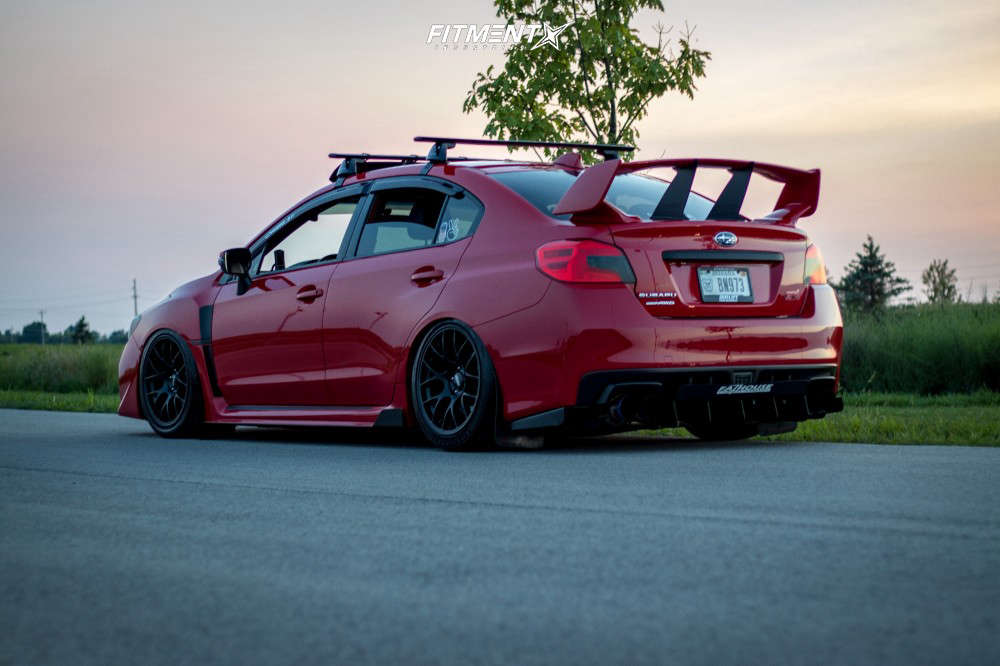 2016 Subaru WRX STI Base with 18x9.5 Apex Ec-7 and Firestone 255x40 on ...