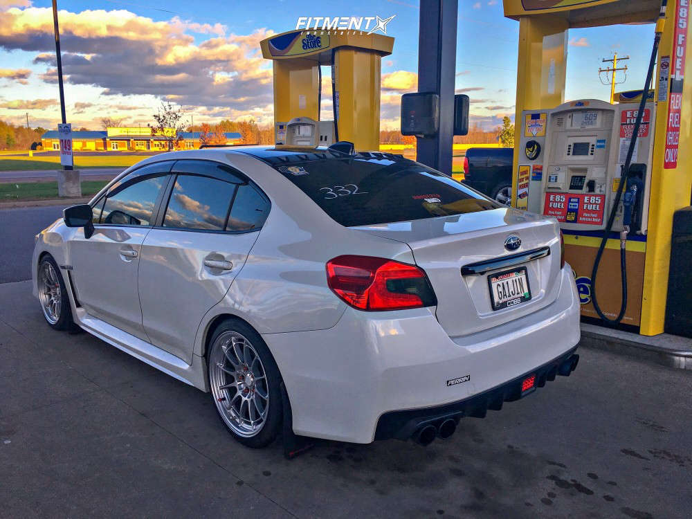 2015 Subaru WRX Base with 18x9.5 Enkei NT03M and Firestone 255x35 on ...