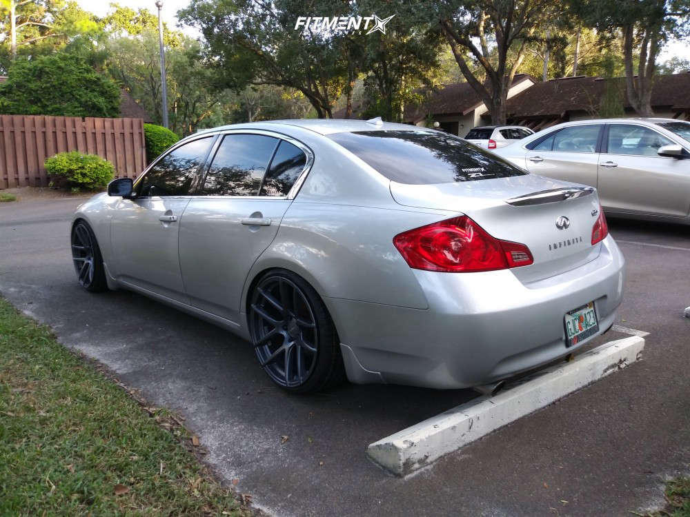2008 INFINITI G35 X Sport with 20x10.5 Velgen Vmb5 and Nankang 255x30 ...