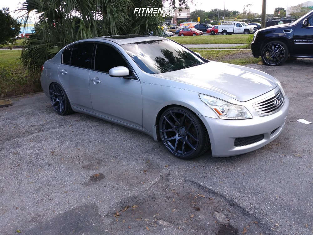 2008 INFINITI G35 X Sport with 20x10.5 Velgen Vmb5 and Nankang 255x30 ...
