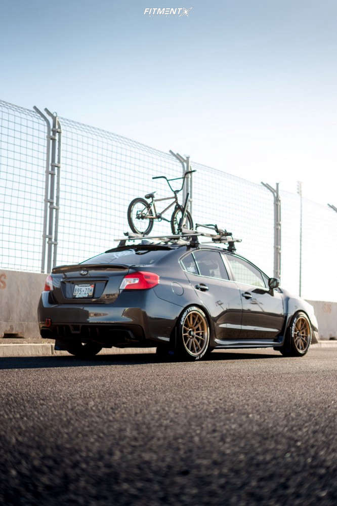 2017 Subaru WRX Base with 18x9.5 Cosmis Racing R1 and Goodyear 245x40 ...