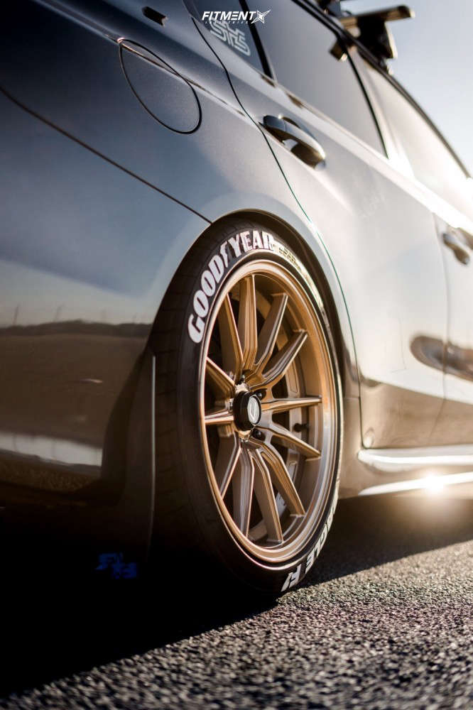 2017 Subaru WRX Base with 18x9.5 Cosmis Racing R1 and Goodyear 245x40 ...