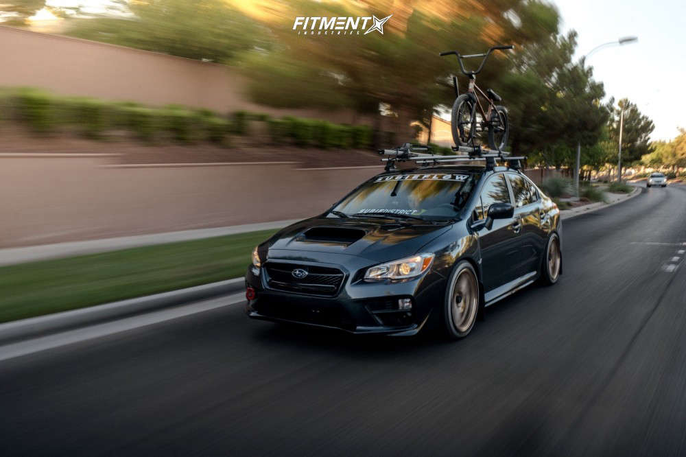 2017 Subaru WRX Base with 18x9.5 Cosmis Racing R1 and Goodyear 245x40 ...