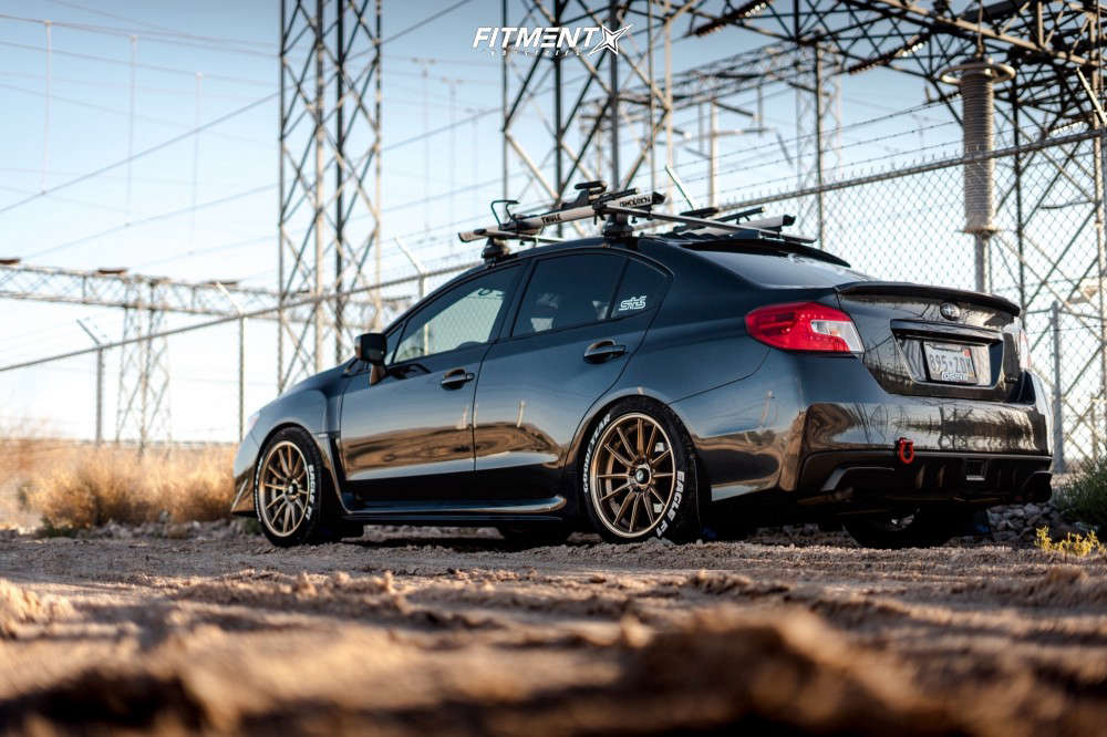 2017 Subaru WRX Base with 18x9.5 Cosmis Racing R1 and Goodyear 245x40 ...