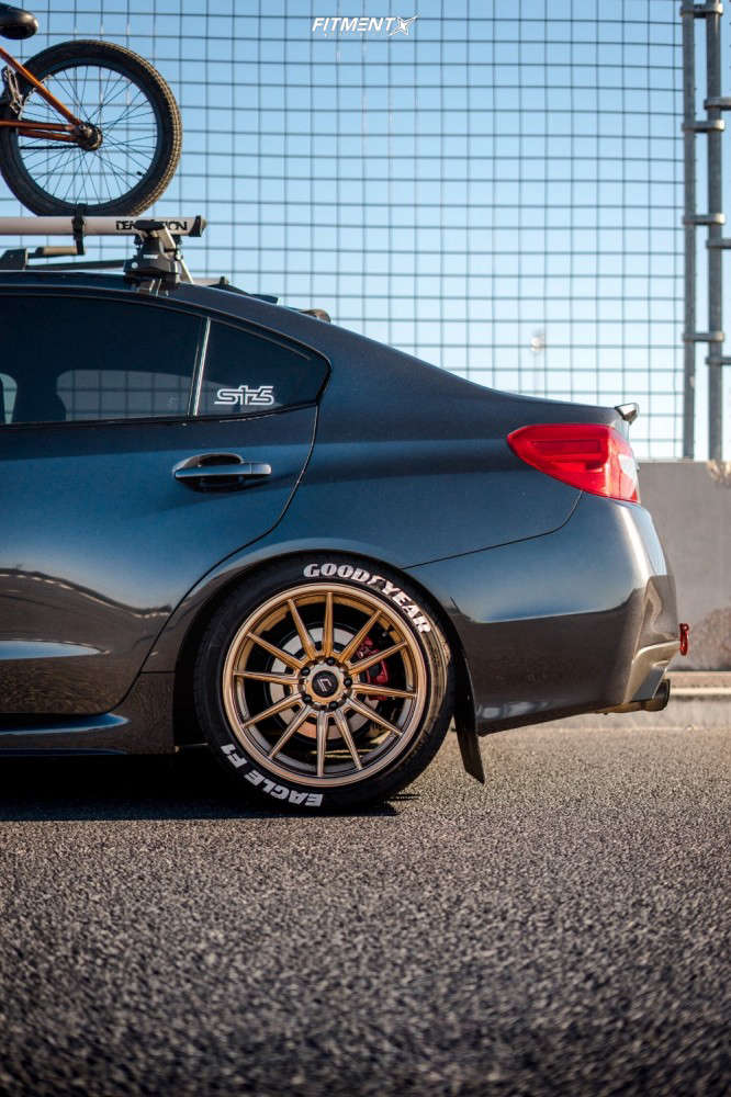 2017 Subaru WRX Base with 18x9.5 Cosmis Racing R1 and Goodyear 245x40 ...