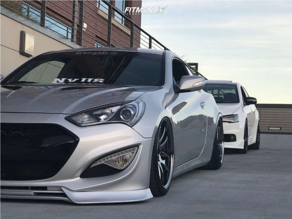 2016 Hyundai Genesis Coupe 3.8 GT with 19x9.5 Aodhan DS02 and Michelin 235x35 on Air Suspension ...