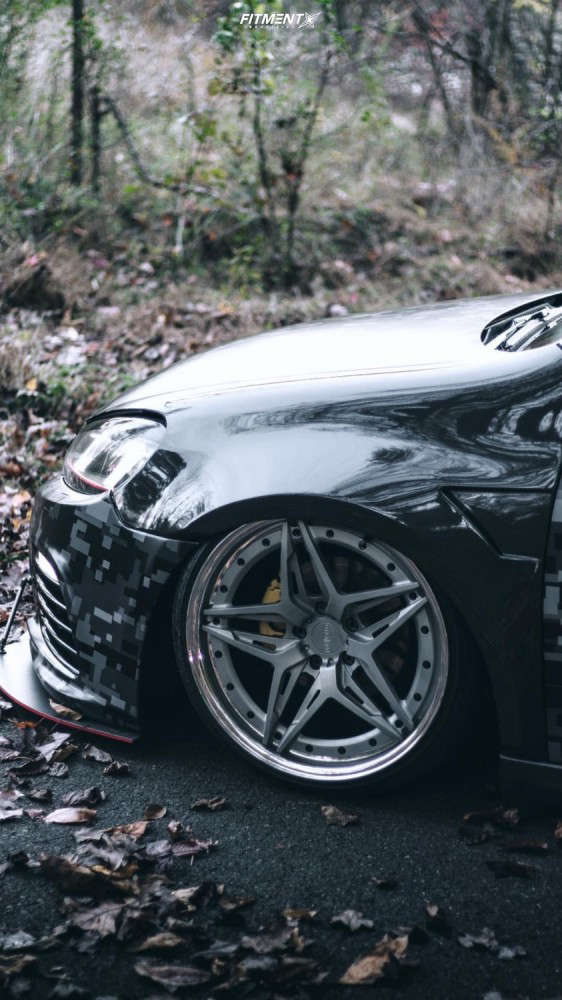 2011 Volkswagen Golf Trendline with 19x10 Rotiform Vda and Toyo Tires 225x35 on Air Suspension ...