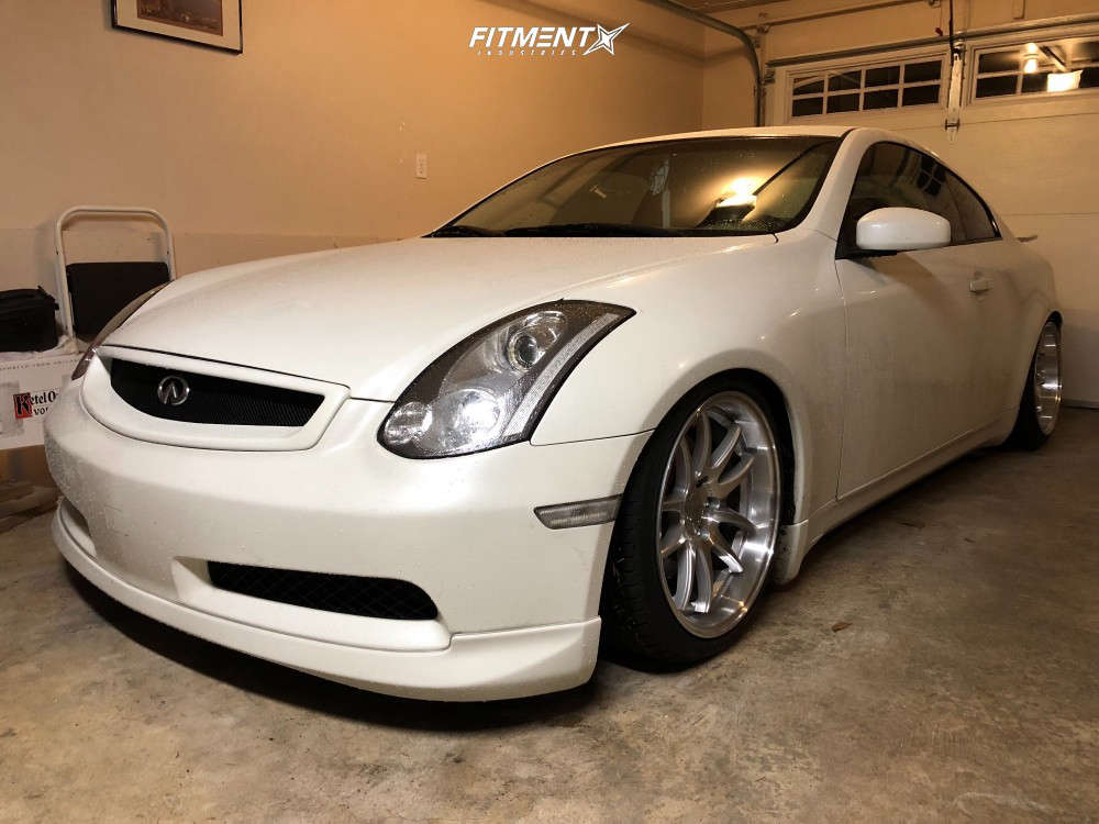 2003 INFINITI G35 Base with 18x9.5 Aodhan DS02 and Hankook 245x35 on Coilovers | 517821 ...
