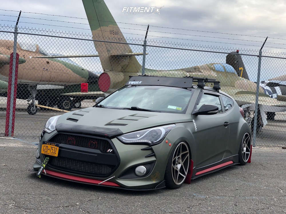 2014 Hyundai Veloster Turbo with 18x8.5 MST Mt26 and Falken 215x40 on ...