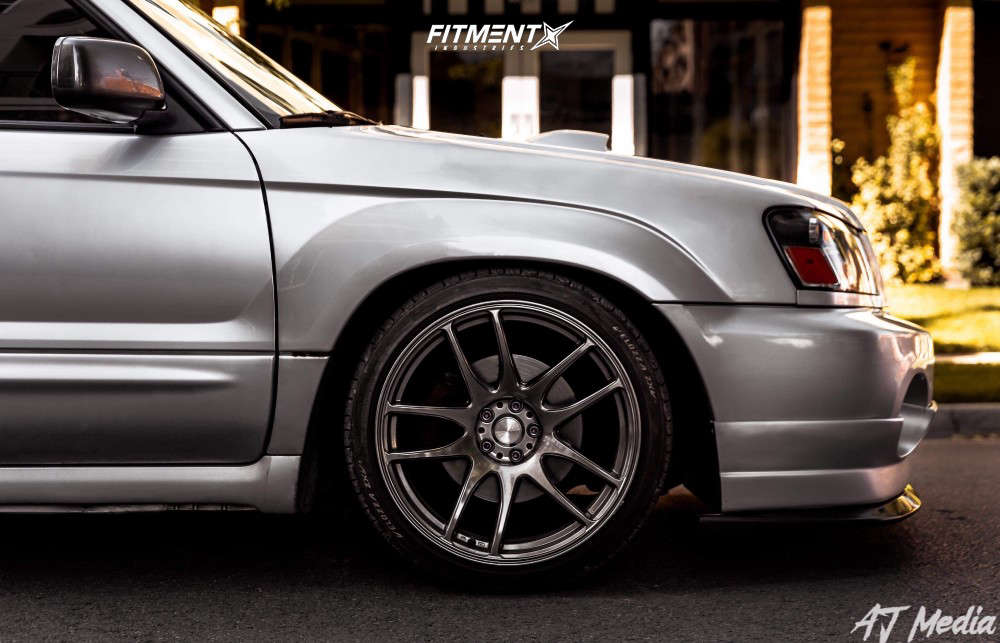 2005 Subaru Forester XT Premium with 18x10.5 ESR Sr08 and Nankang ...