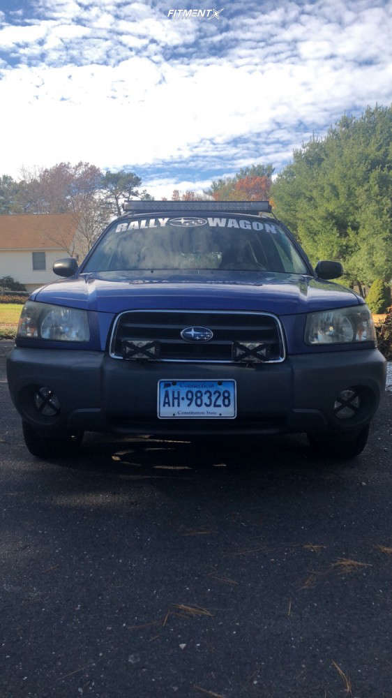 2003 Subaru Forester X with 17x7.5 Motegi Mr7 and Kumho 225x50 on Stock ...